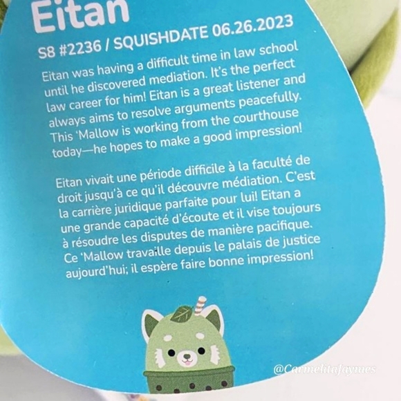 Squishmallows | Toys | Eitanboba Green Red Panda Original Squishmallow ...